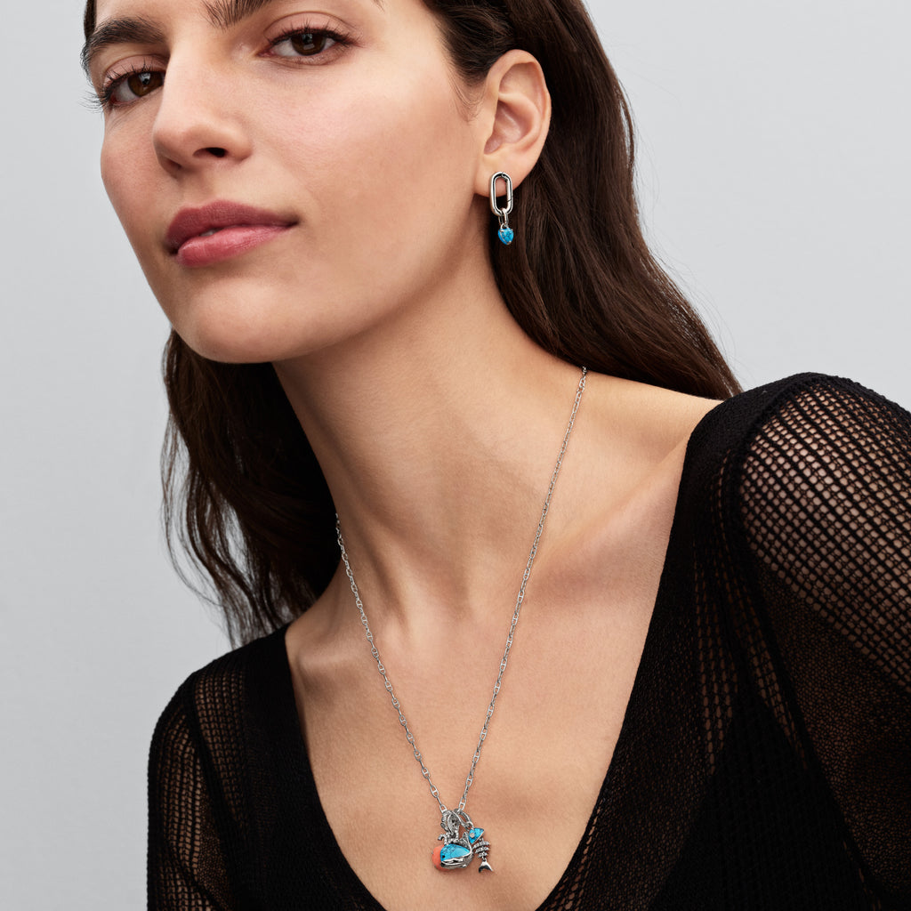 Turquoise-colored Heart Mini Dangle Charm – Pandora Shop Lebanon